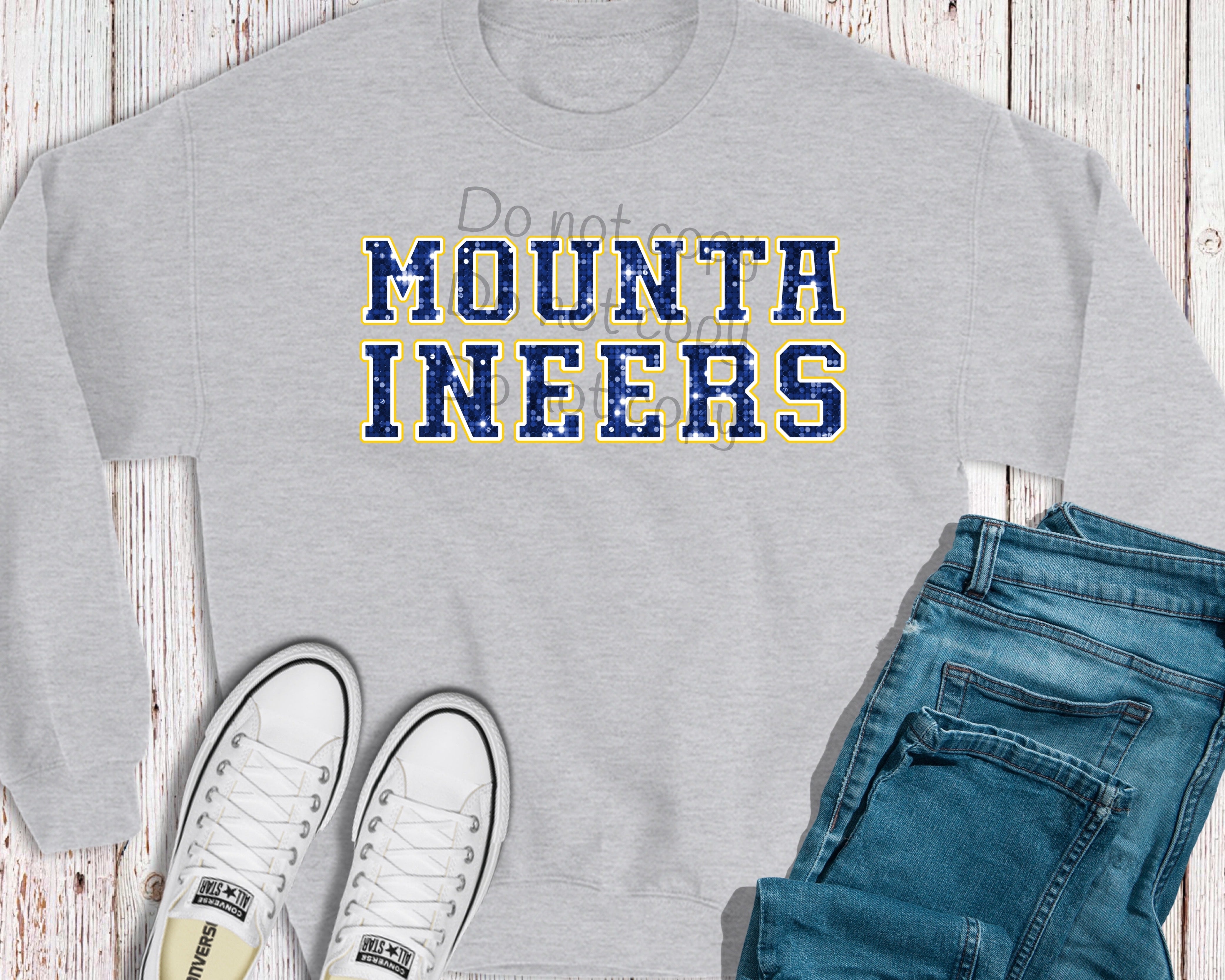Mountaineers split sequin-DTF – ABIDesignstore