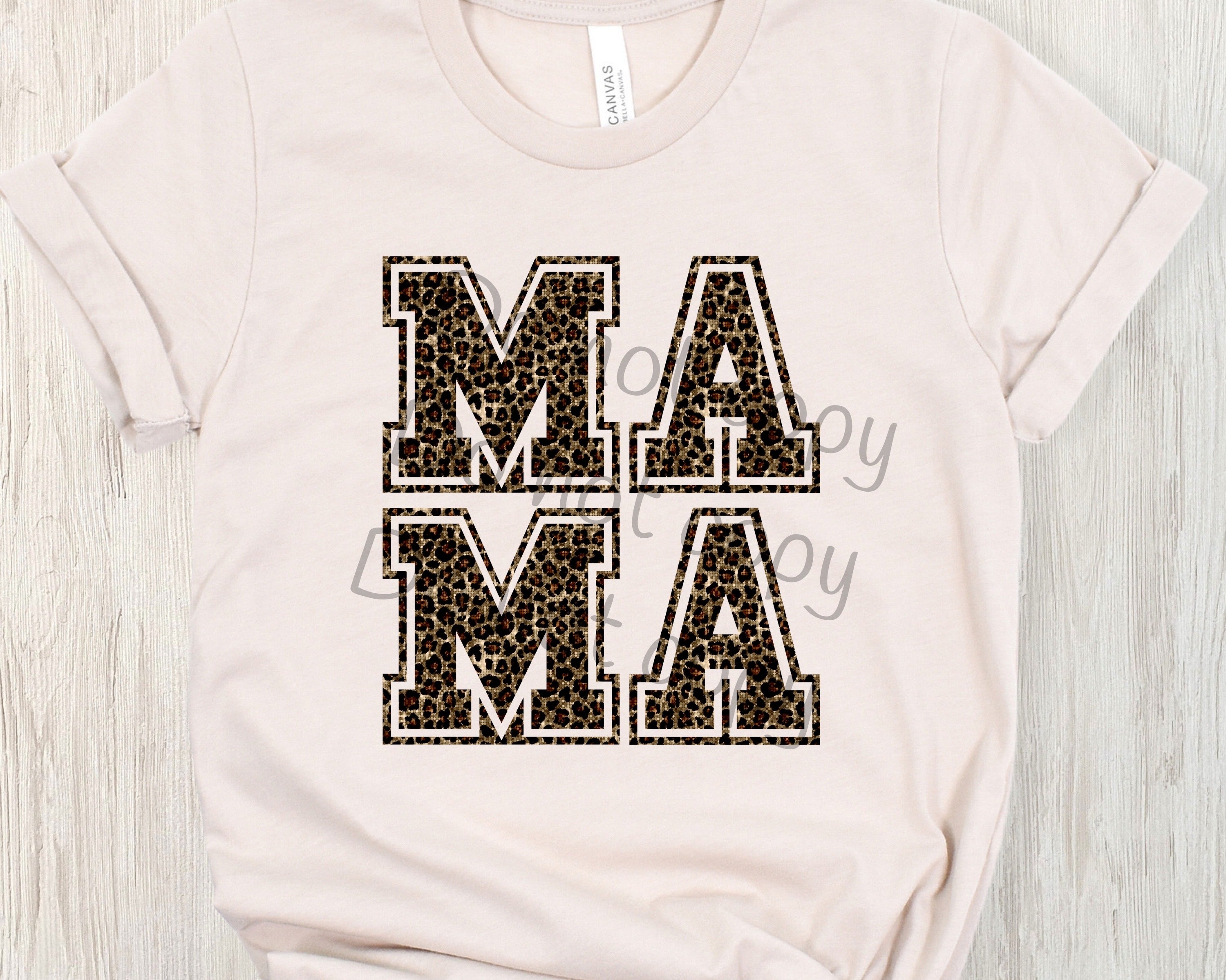 Mama leopard sequin-DTF – ABIDesignstore