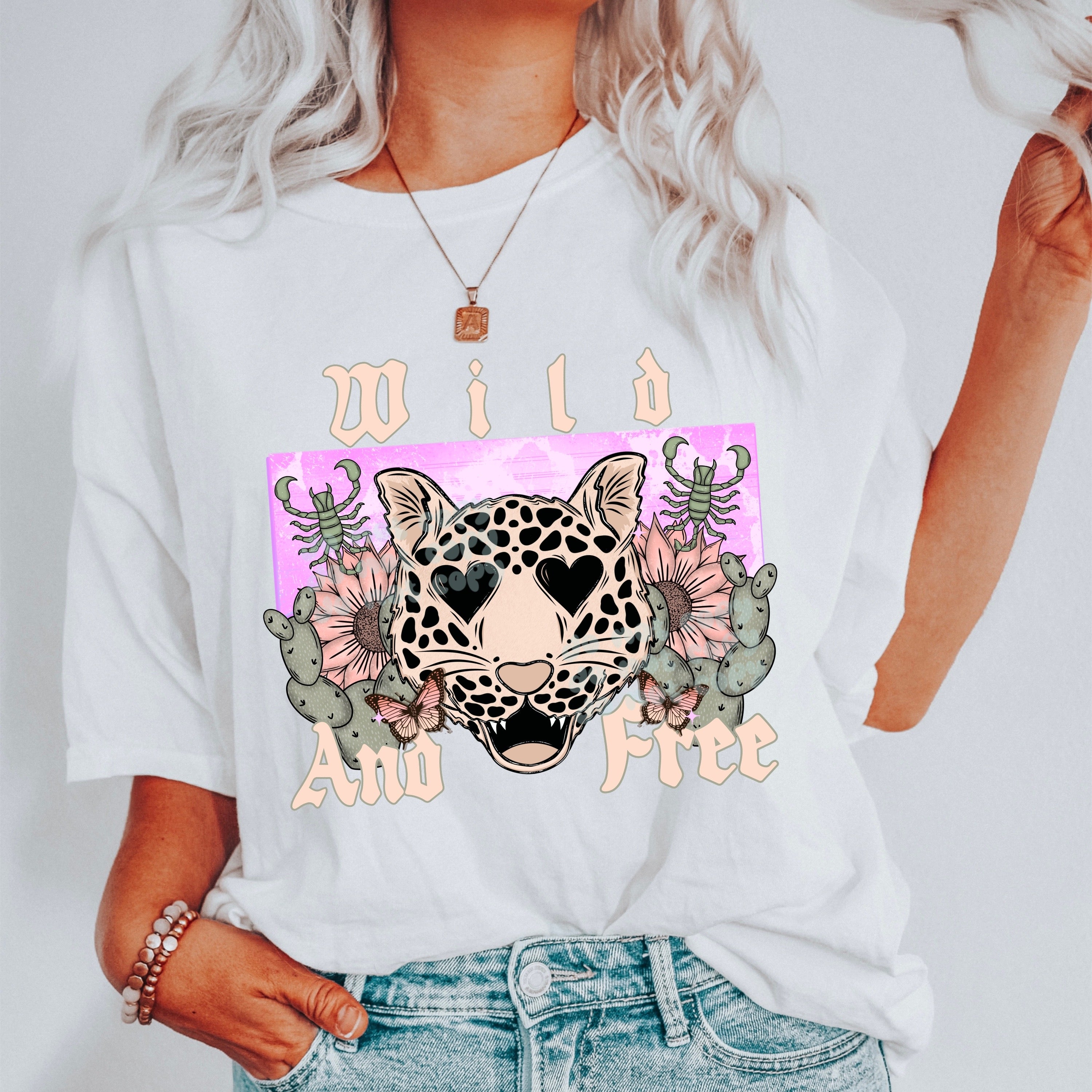 Wild And Free Heart Eye Tiger - DTF – ABIDesignstore
