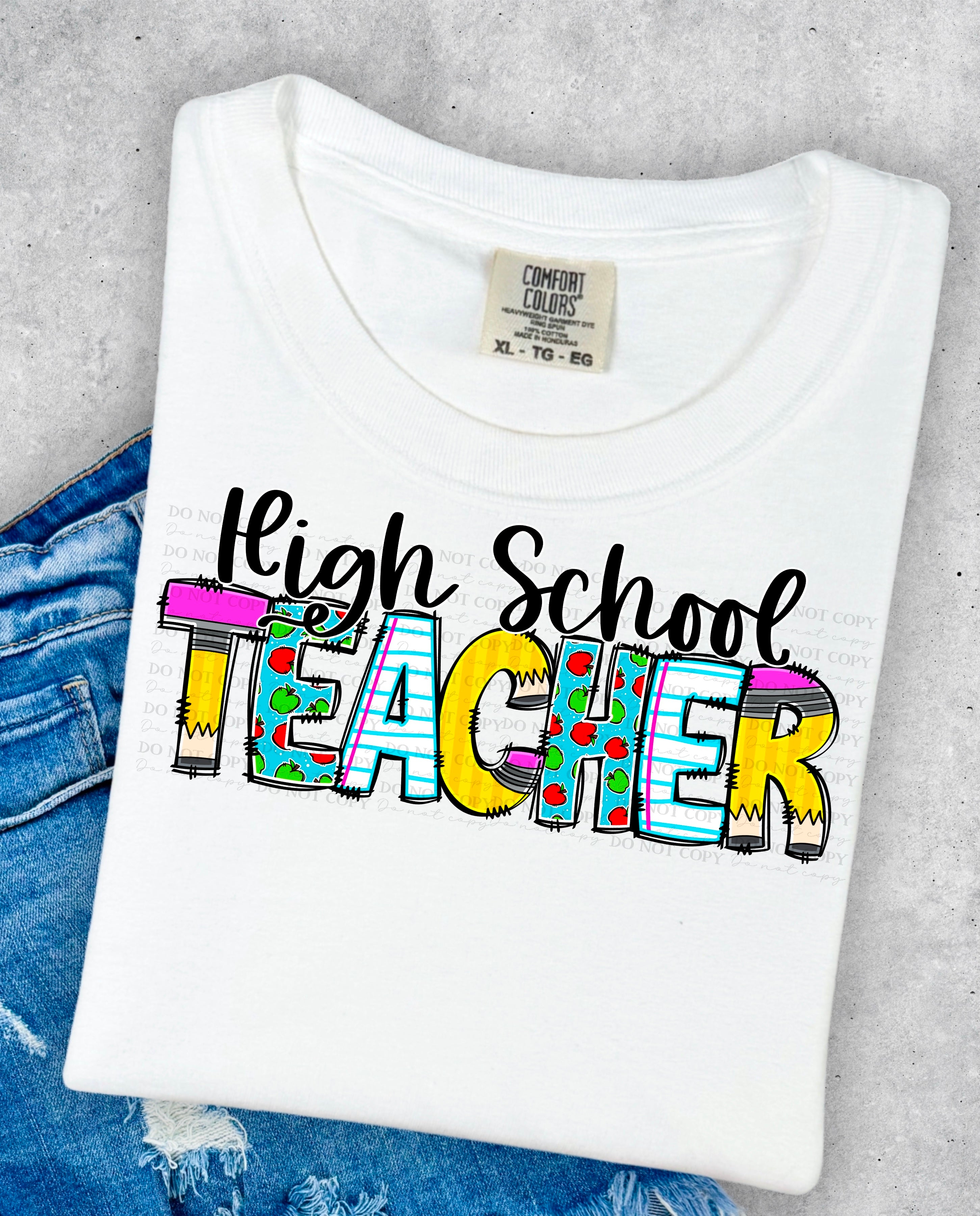 High School Teacher Elements - DTF – ABIDesignstore