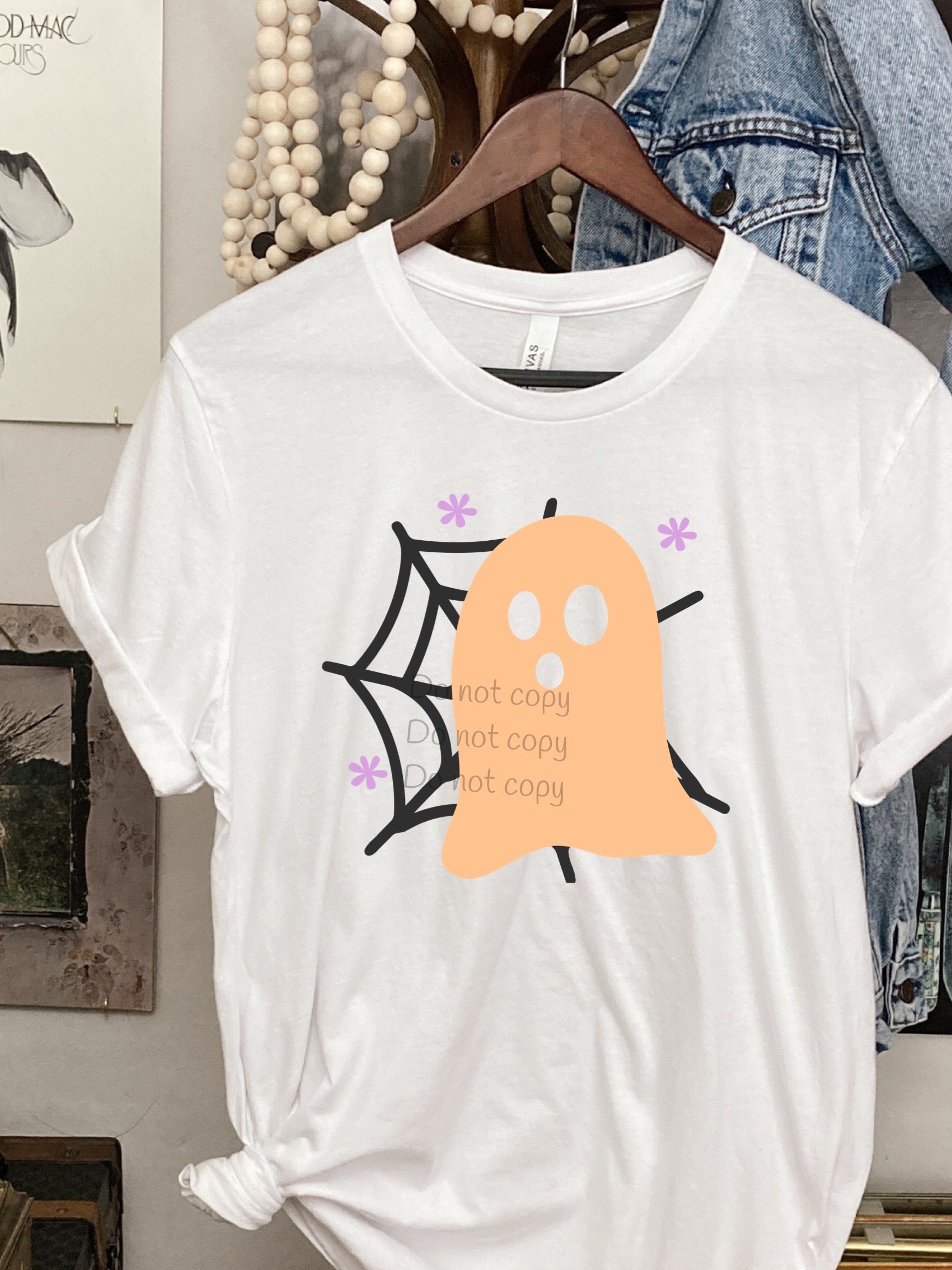 Ghost in front of web-DTF – ABIDesignstore