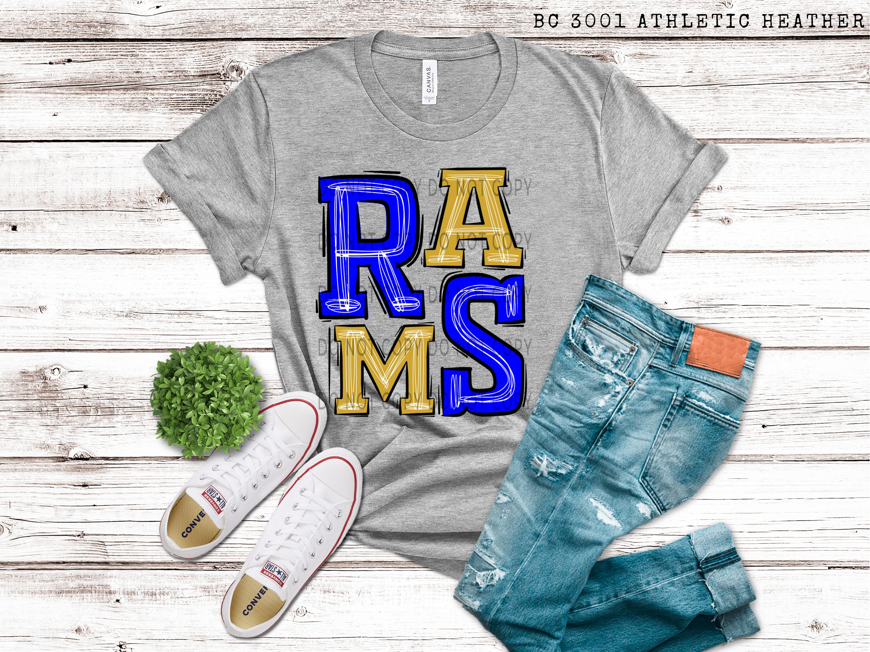 Rams Blue and Gold - DTF – ABIDesignstore