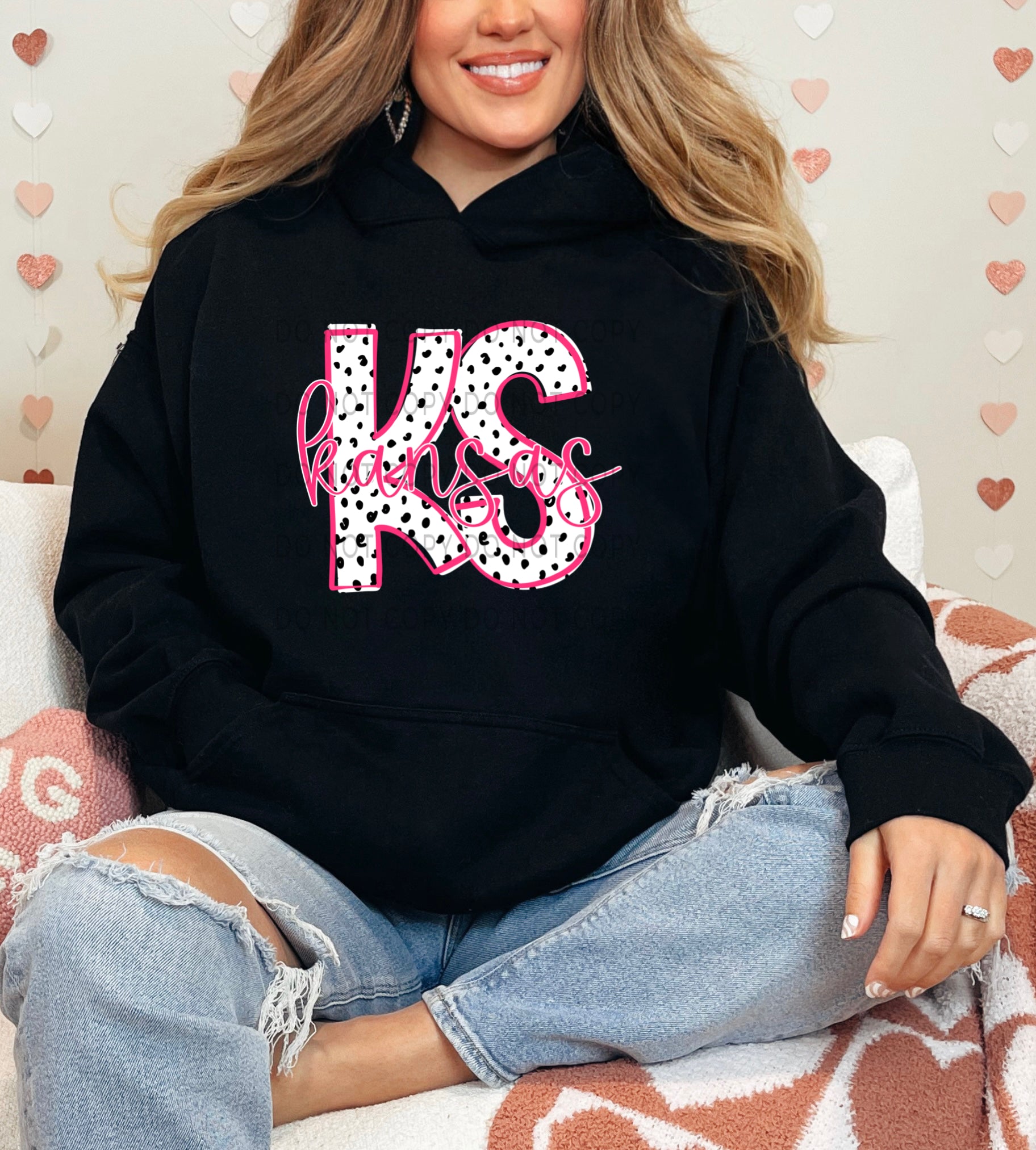 Kansas Dottie Loo Pink - DTF – ABIDesignstore