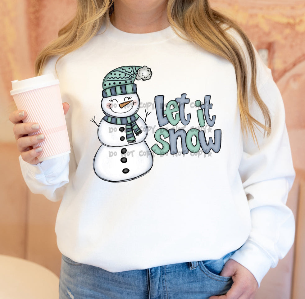 Let it snow snowman- DTF – ABIDesignstore
