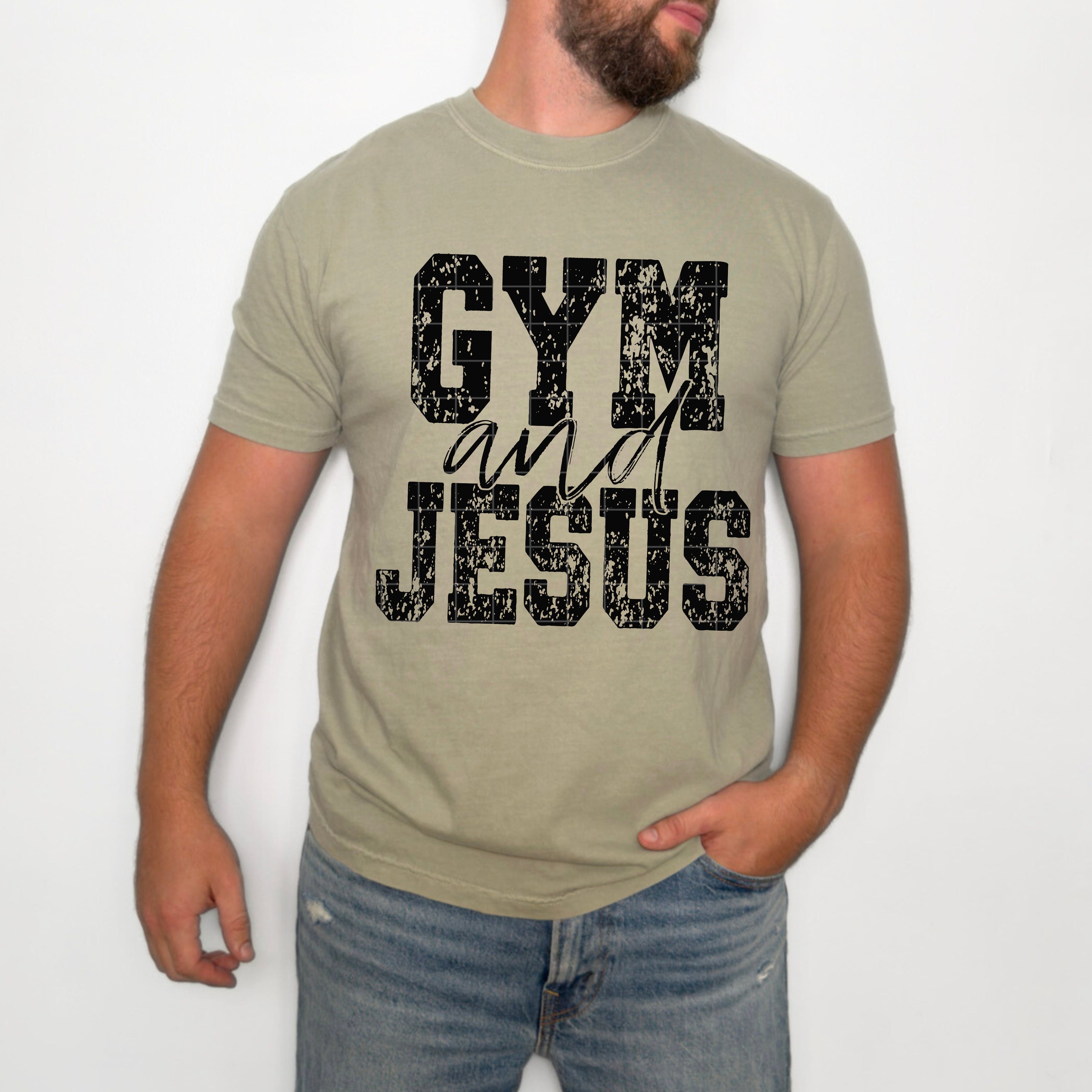 Gym and Jesus-DTF&UV – ABIDesignstore