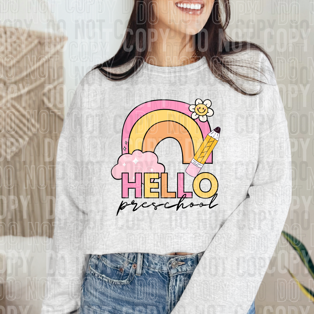 Hello Preschool Rainbow-DTF – ABIDesignstore