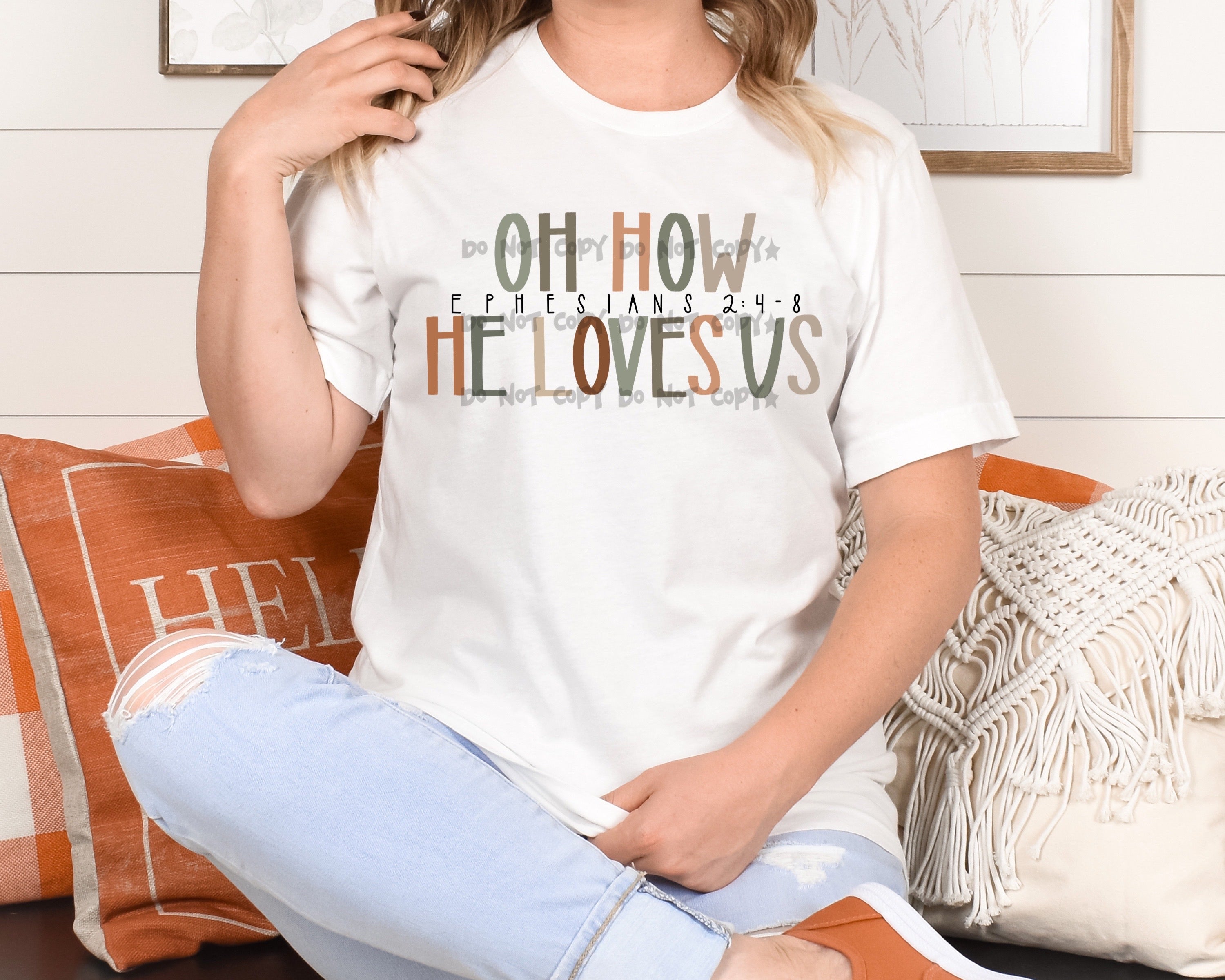Oh how he loves us stacked words-DTF – ABIDesignstore