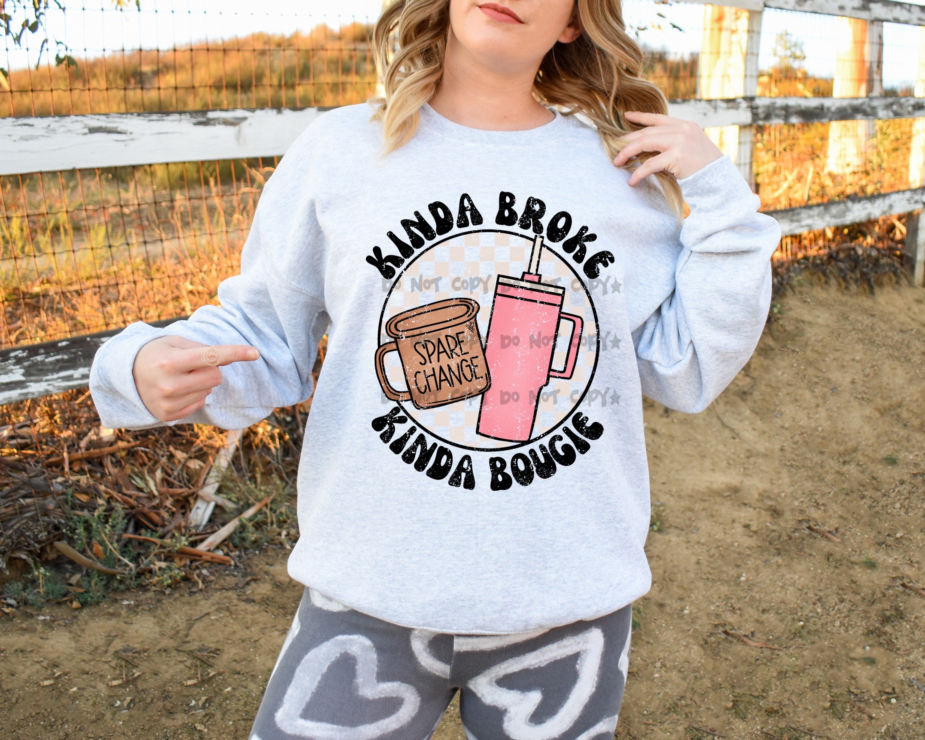 Kinda broke kinda bougie -DTF – ABIDesignstore