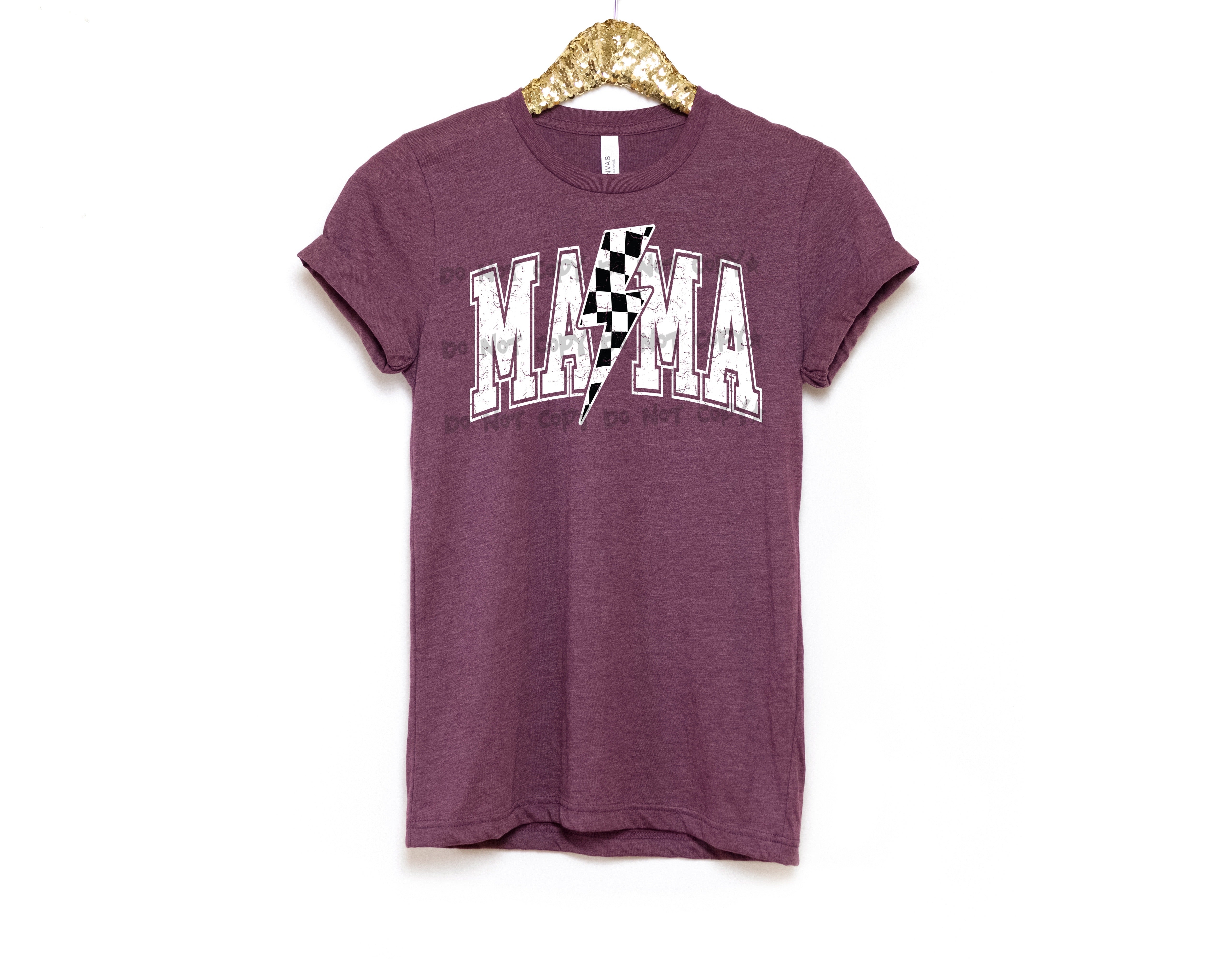 Mama checkered bolt - DTF – ABIDesignstore