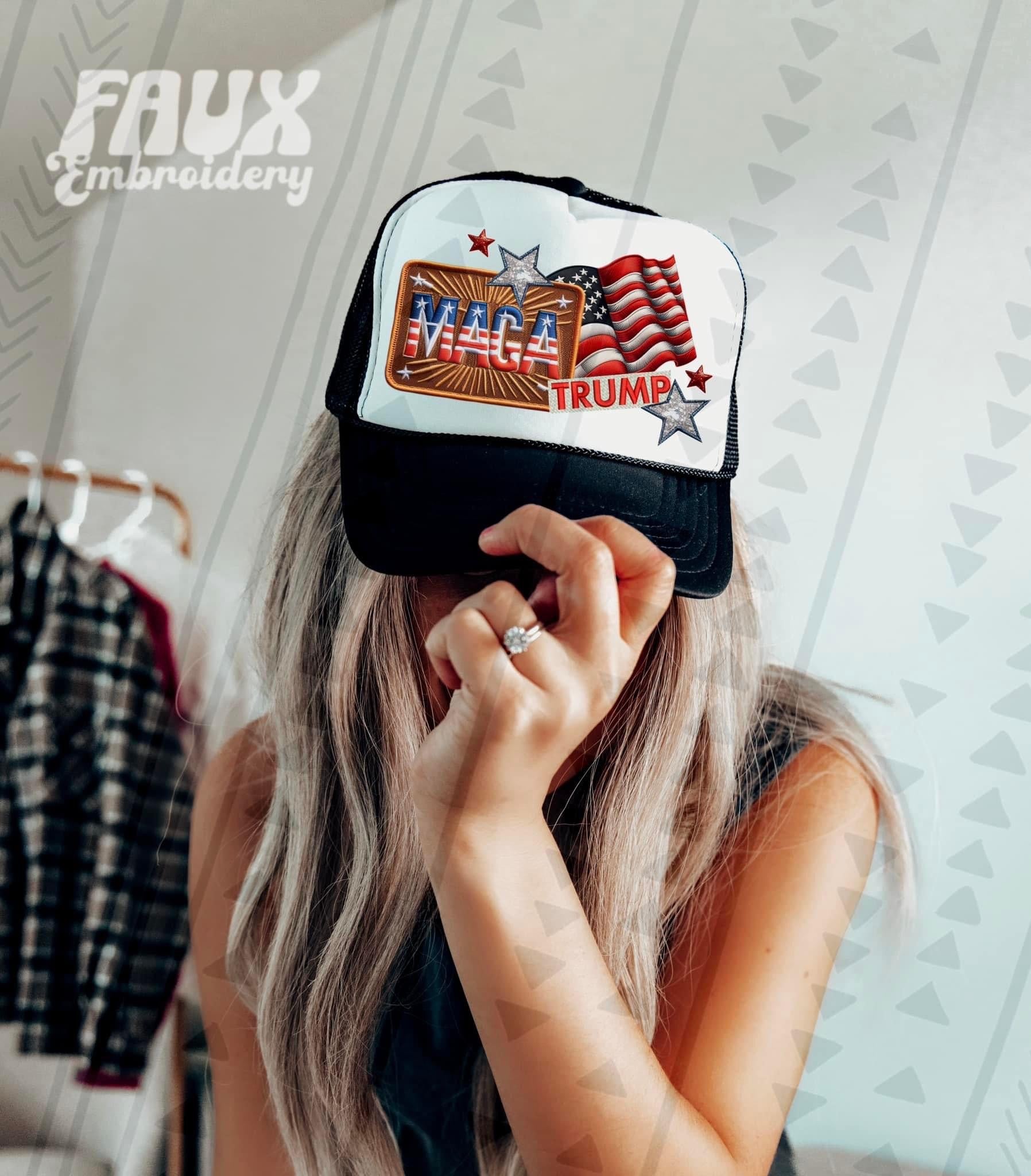 Maga Faux Hat Patch - DTF – ABIDesignstore
