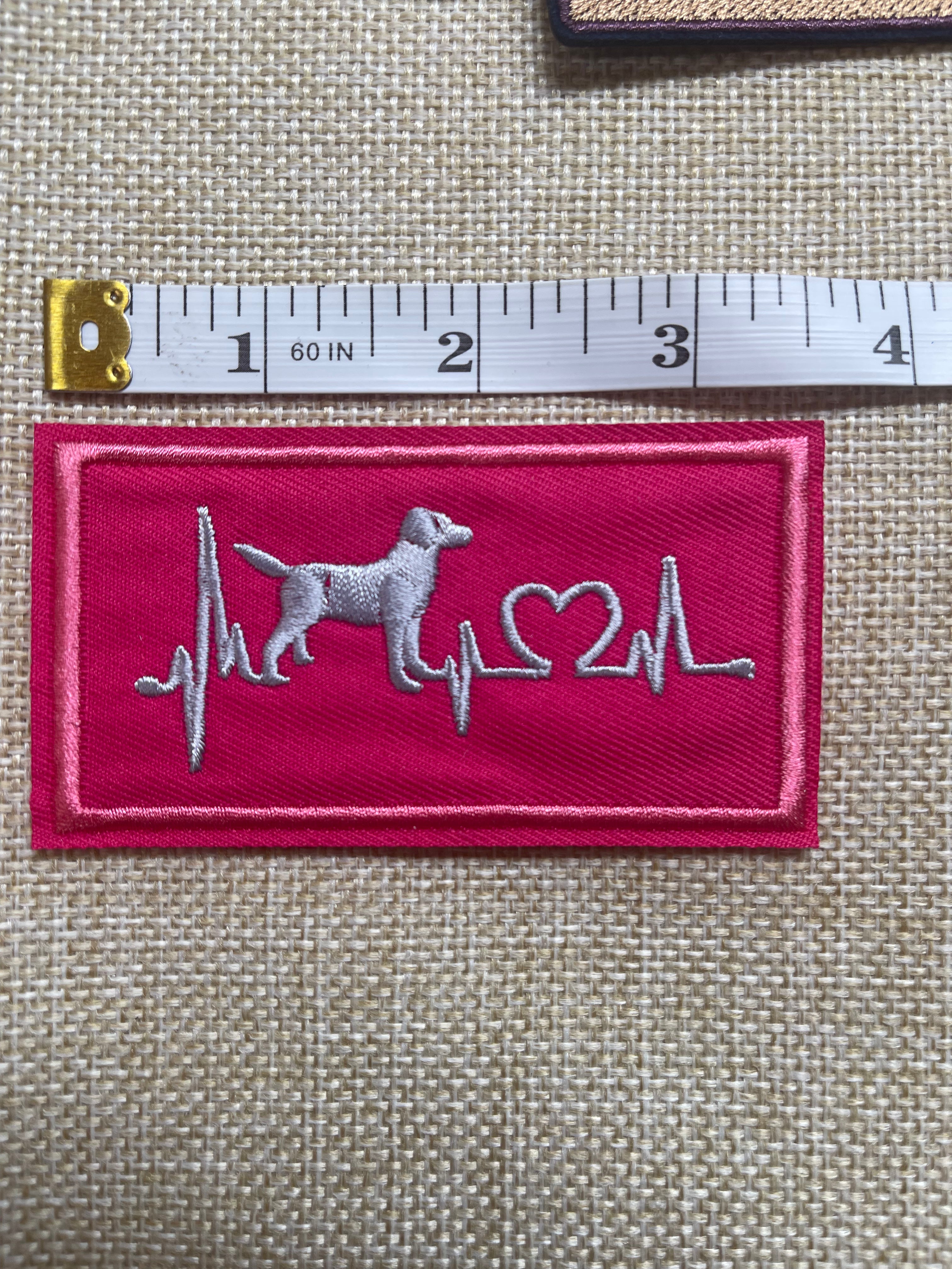 Dog mom- Heart line -Patch – ABIDesignstore