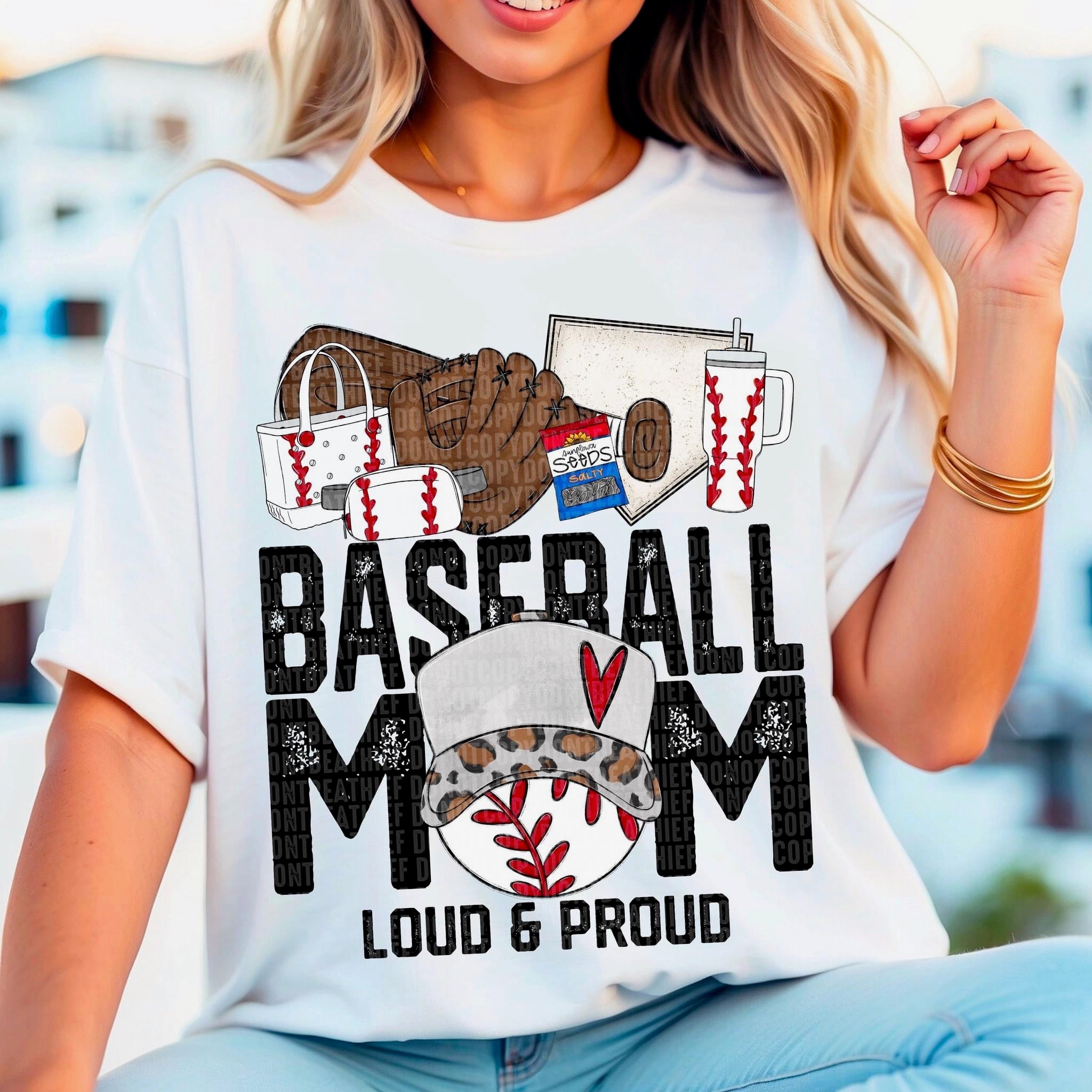 Loud And Proud Baseball Mom Ballpark Necessities - DTF – ABIDesignstore