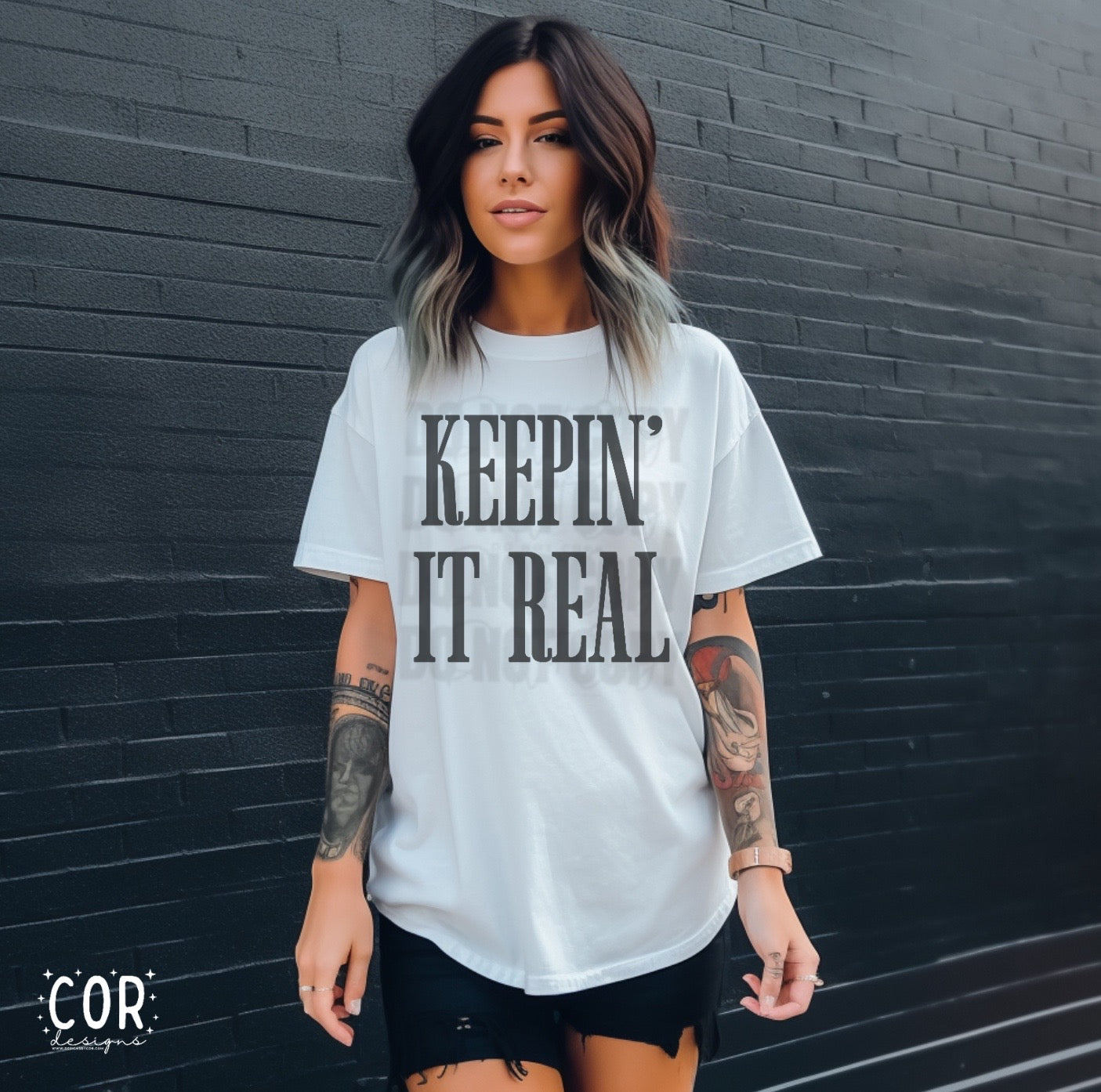 Keepin’ It Real Blk - DTF – ABIDesignstore