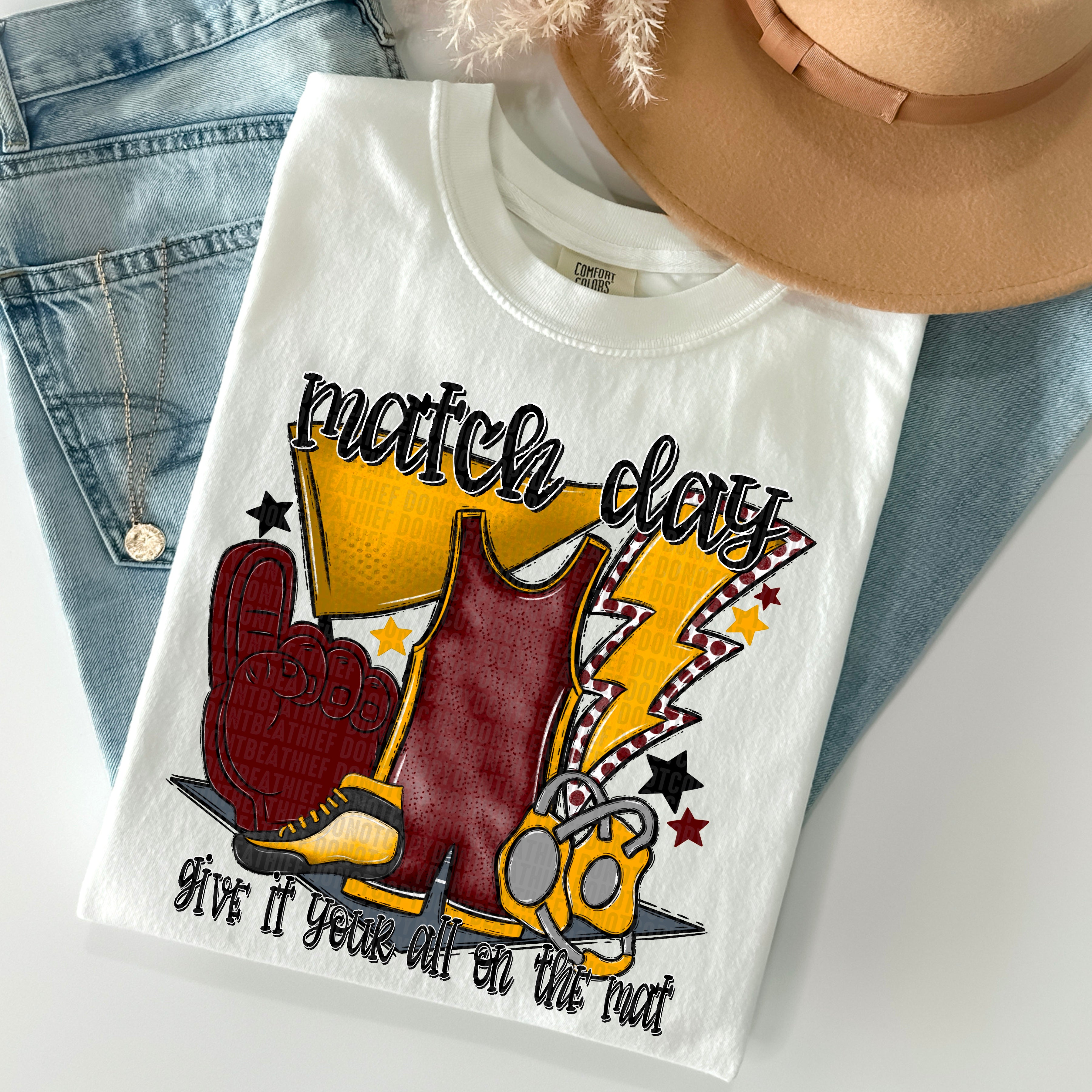 Match Day Wrestling (ALL DOODLE COLORS LISTED IN THIS LISTING-DROPDOWN ...