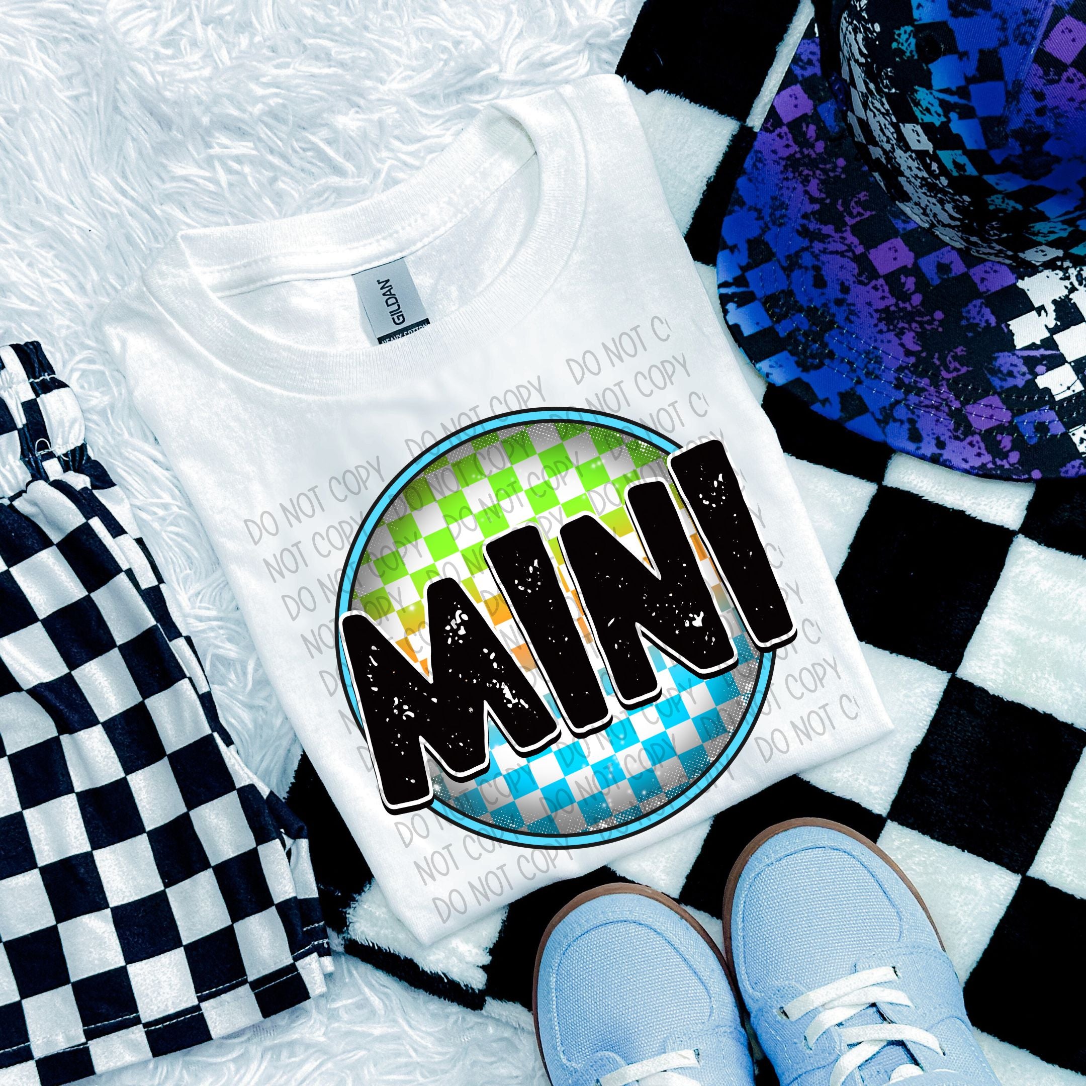 Mini Lime Circle Checker-Dtf – ABIDesignstore