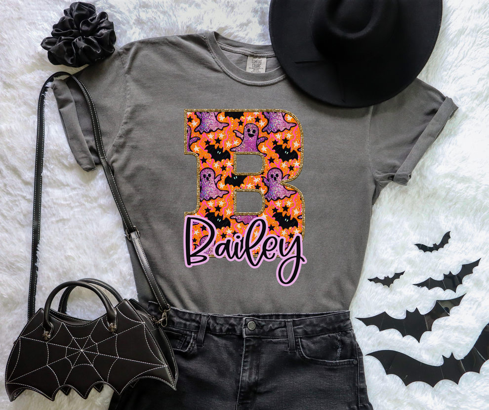 Purple Sequin Ghost Custom (ANY NAME, ANY MASCOT)-DTF&UV – ABIDesignstore