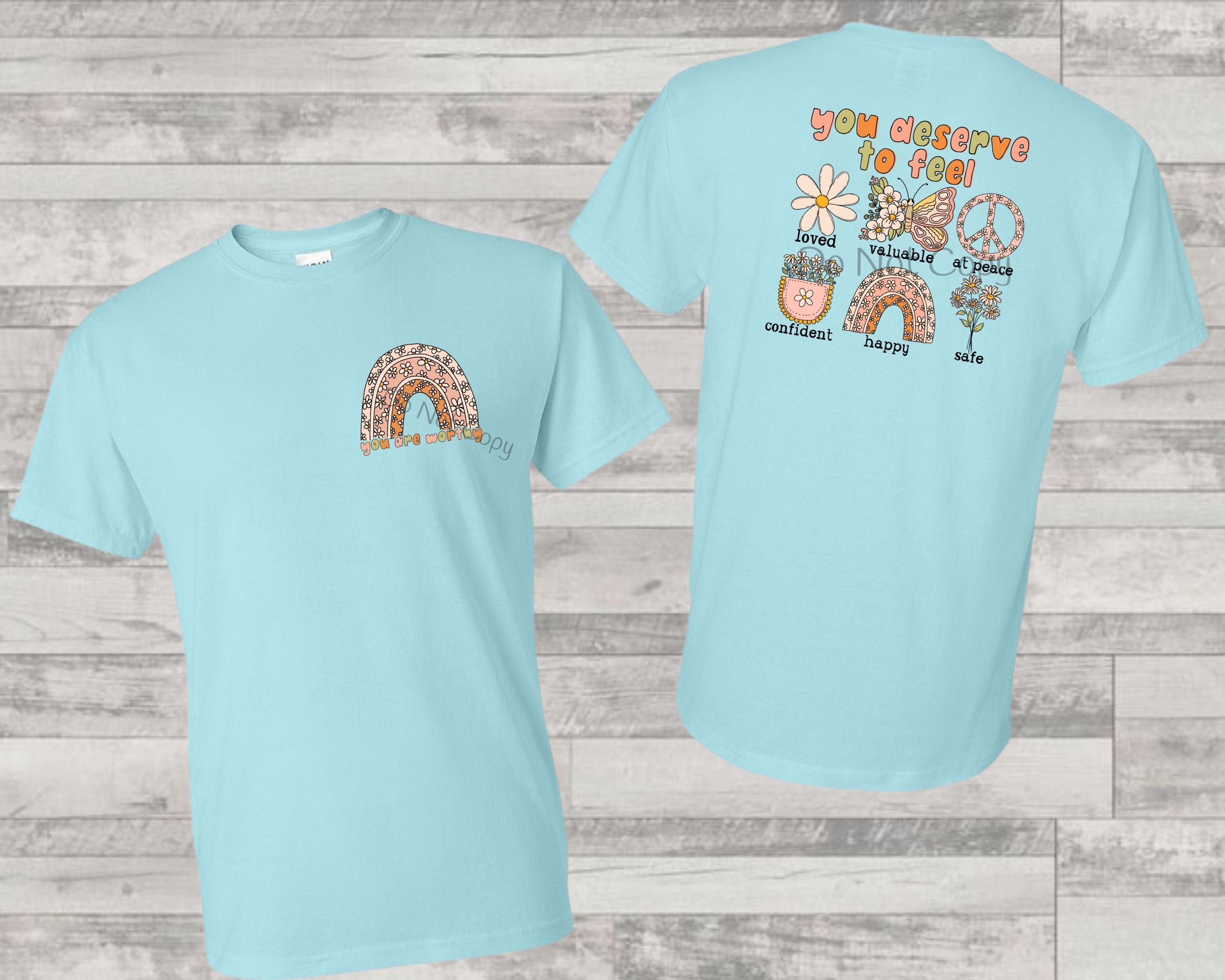 You are worthy /You deserve to feel (POCKET only)-DTF – ABIDesignstore