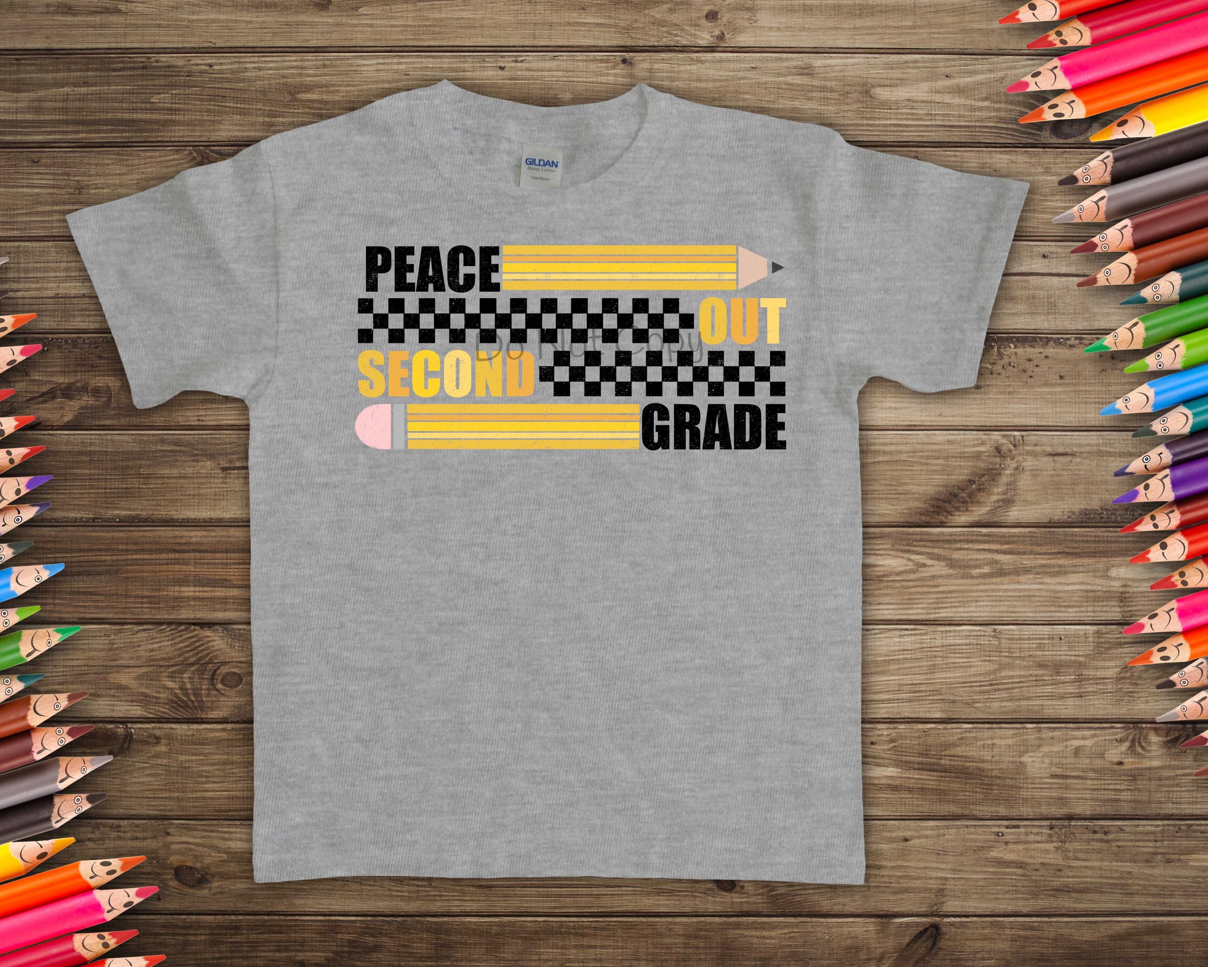 Peace out second grade-DTF – ABIDesignstore