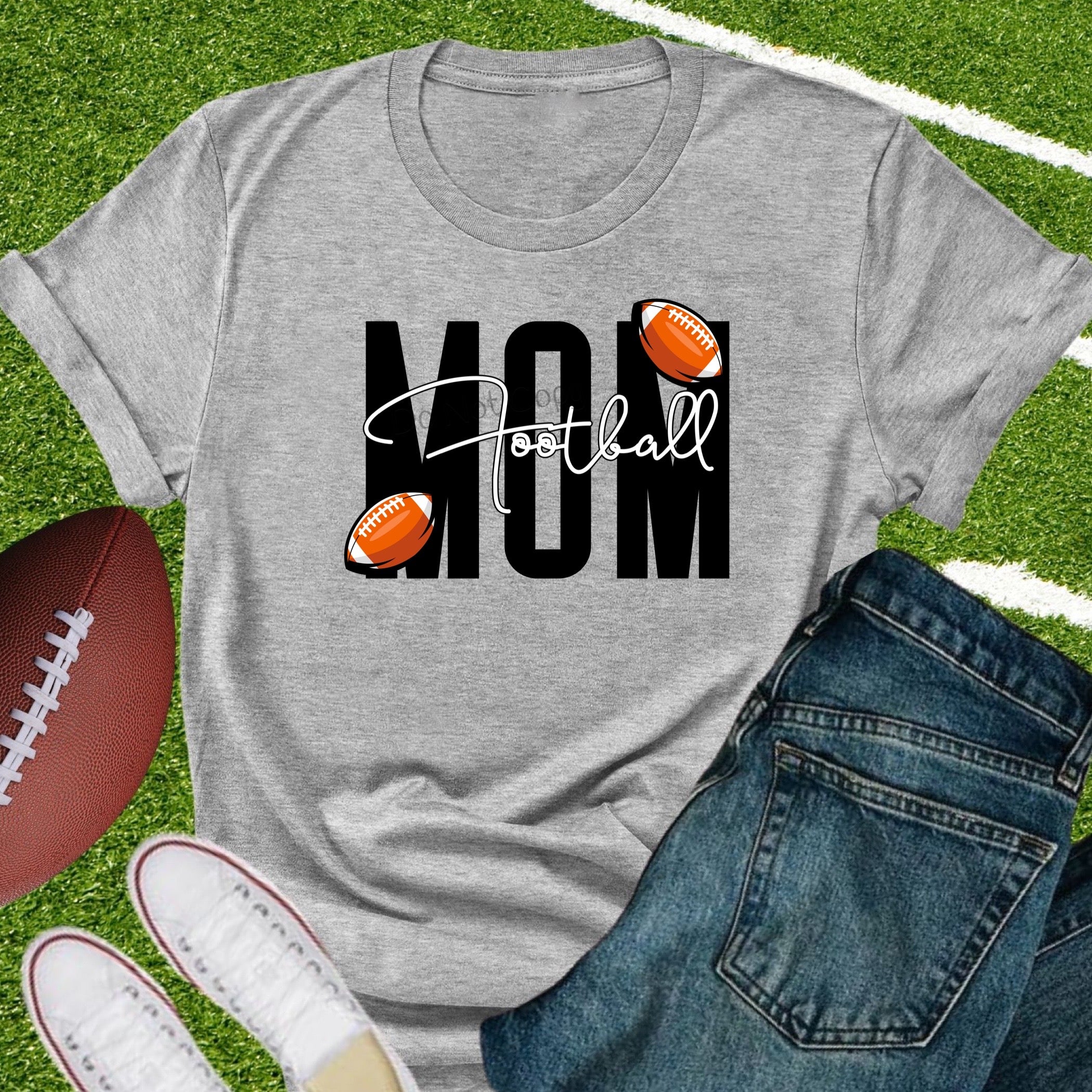 Football mom italics-DTF – ABIDesignstore