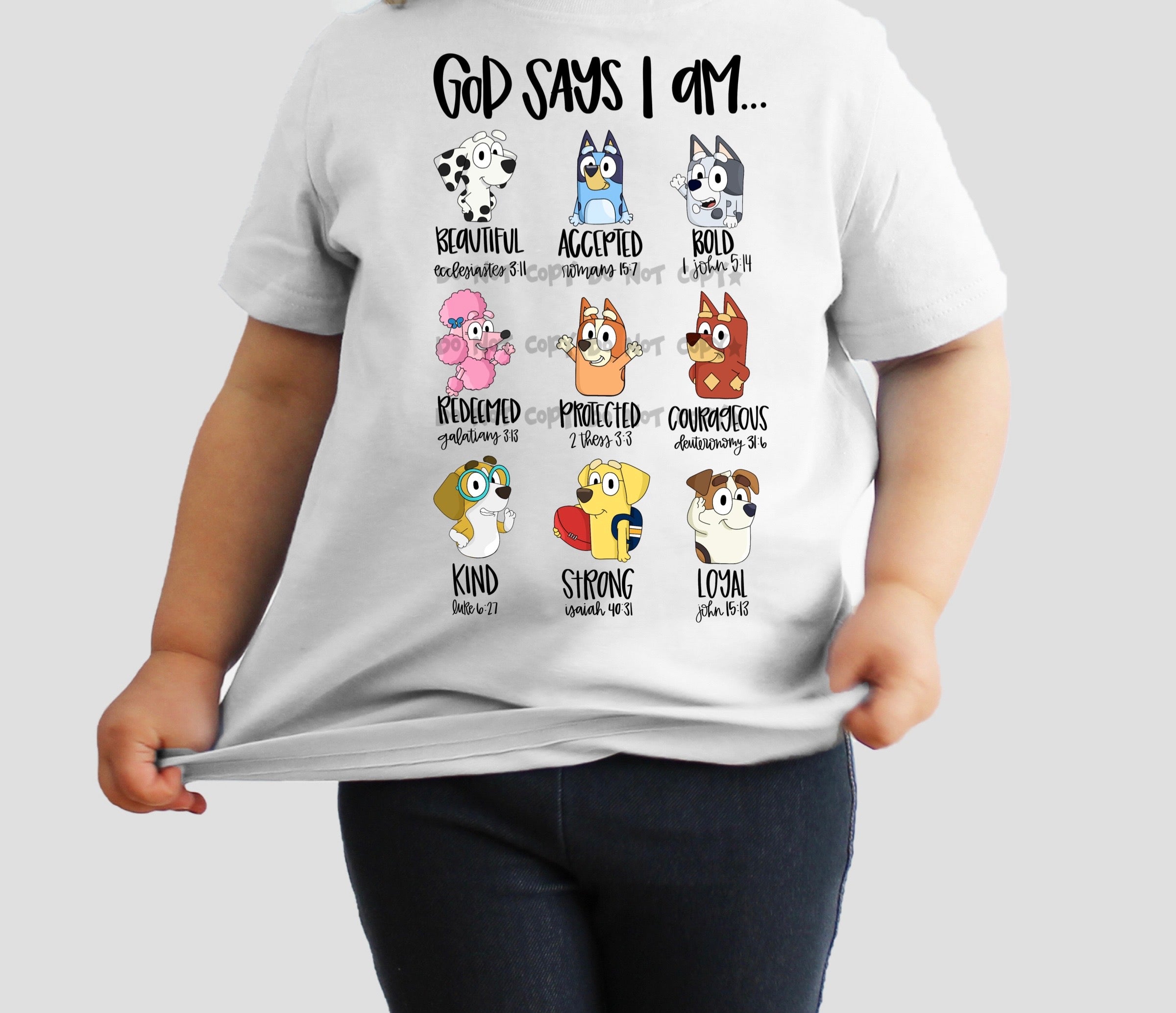 God says I am-DOG version-DTF – ABIDesignstore