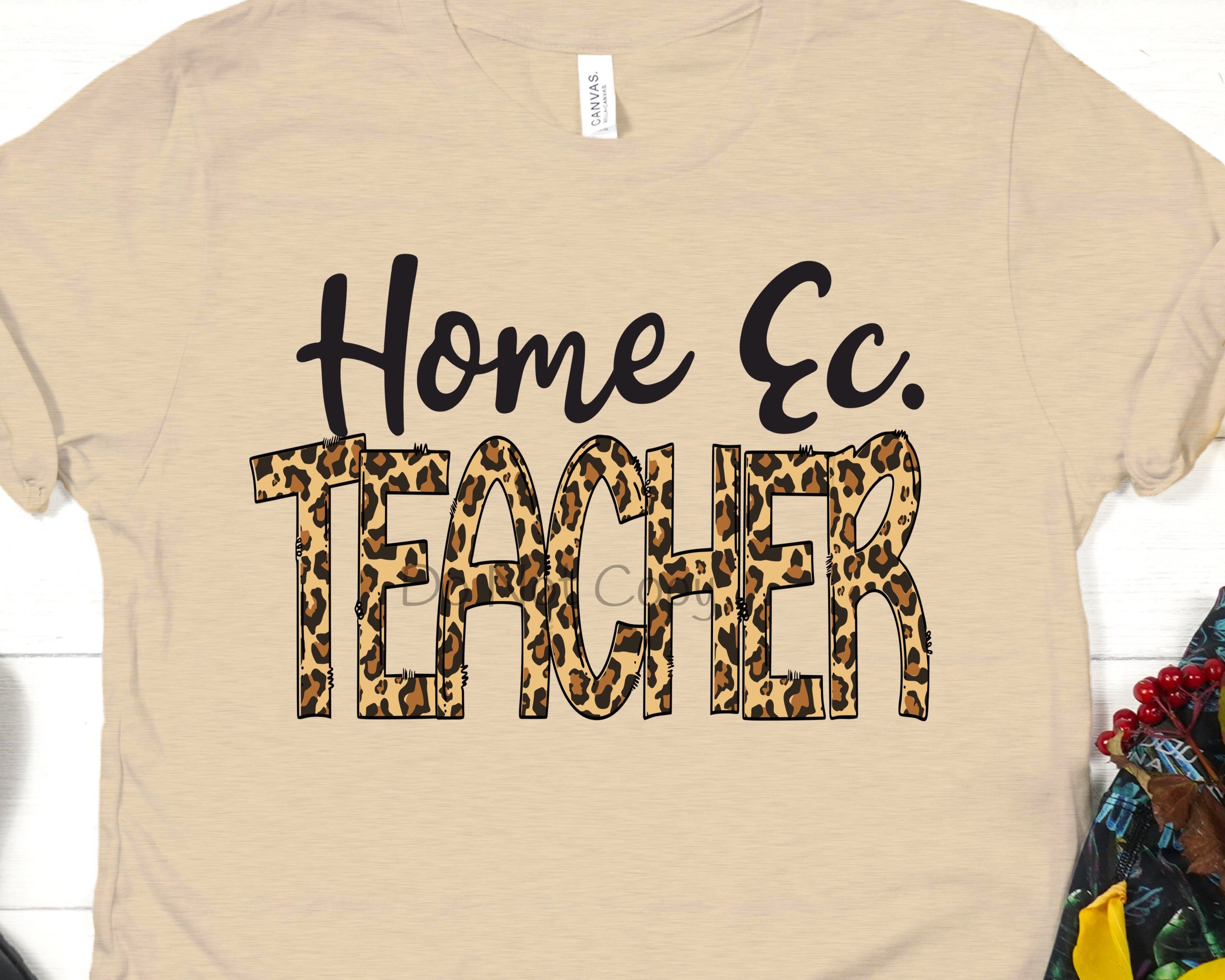 Home Ec Teacher leopard-DTF – ABIDesignstore
