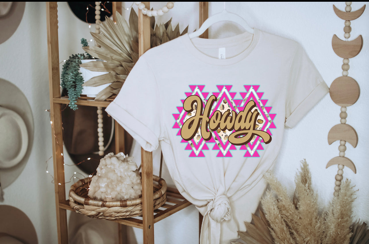 Howdy Pink diamond-DTF – ABIDesignstore
