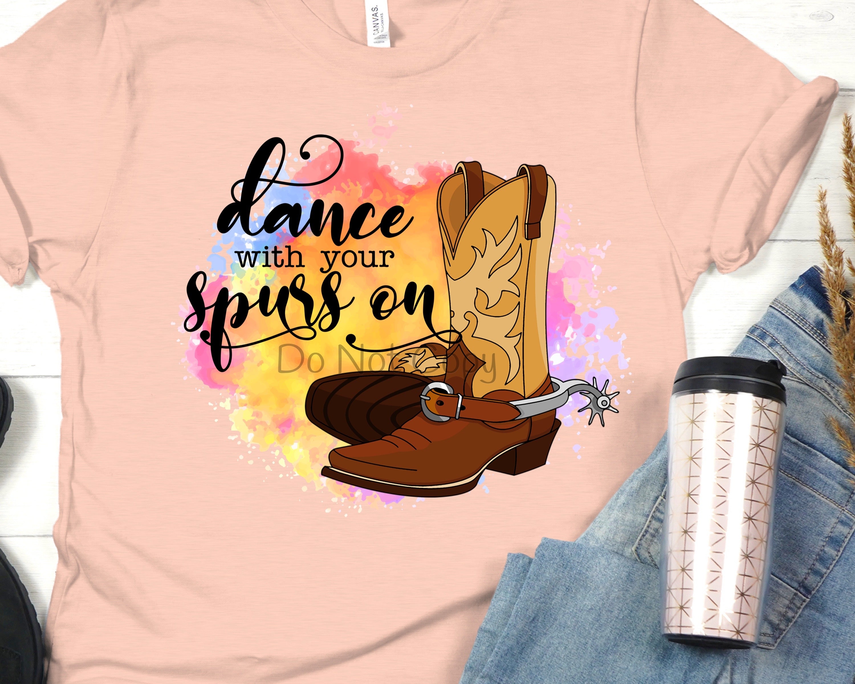 Dance with your spurs on-DTF – ABIDesignstore