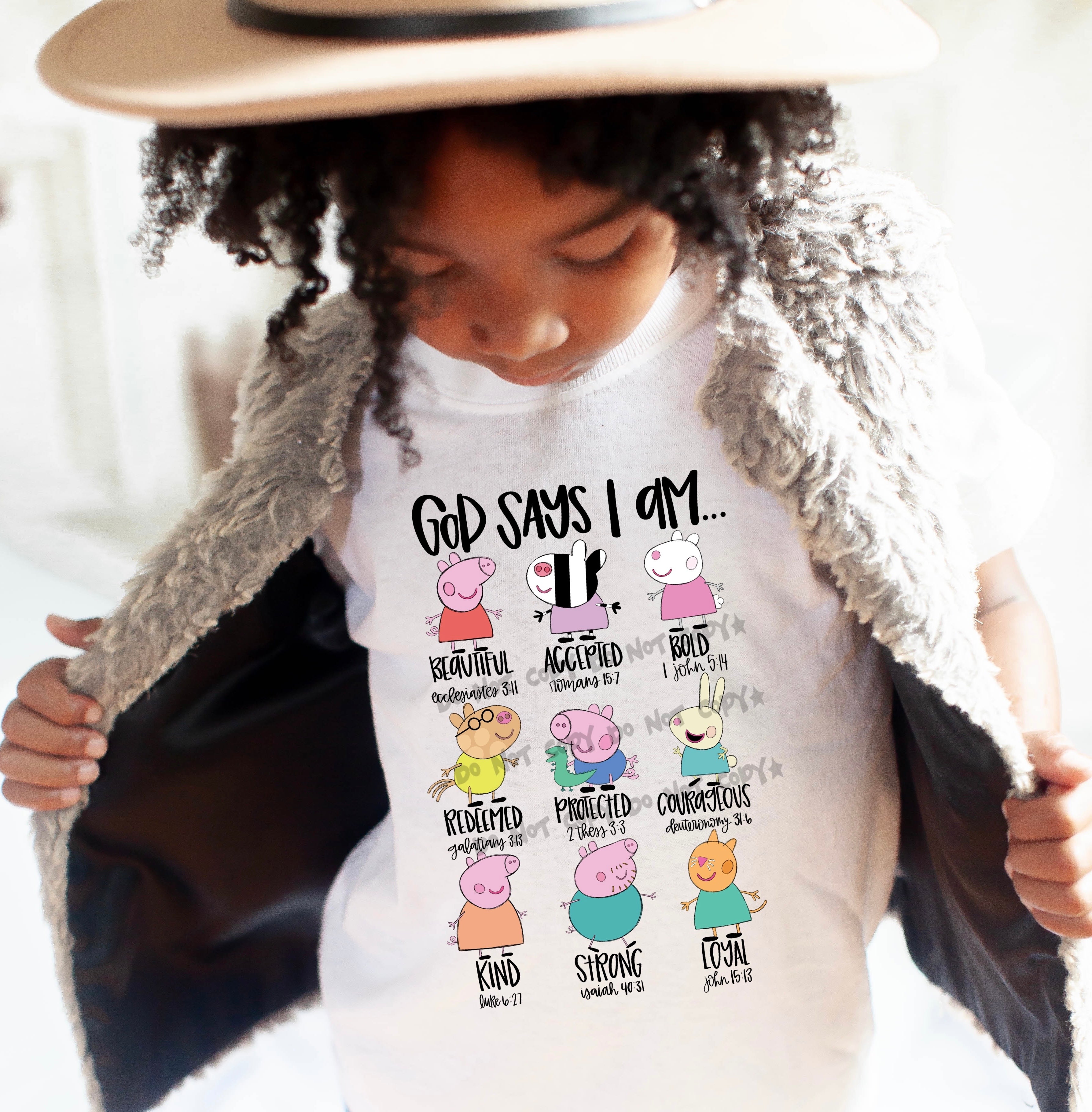 God says I am-PIG version-DTF – ABIDesignstore